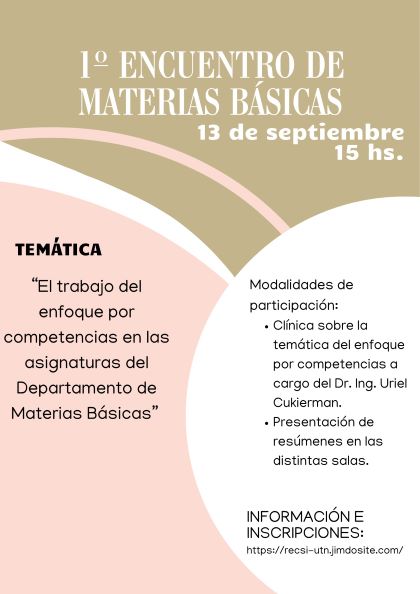 1º ENCUENTRO DE MATERIAS BÁSICAS - UTN.BA