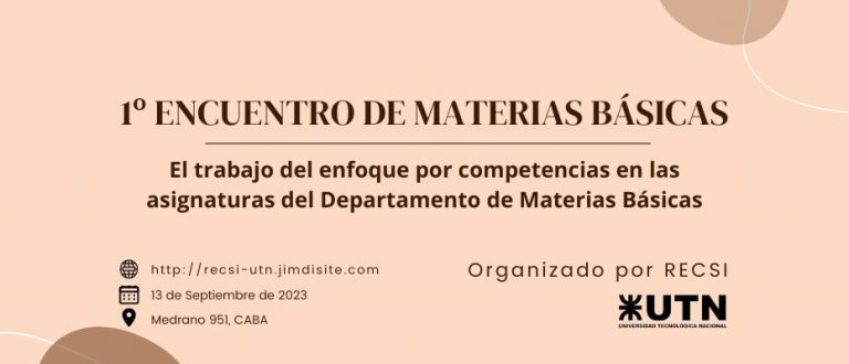 Primer encuentro de materias básicas organizado por RECSI - UTN.BA